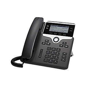 Cisco Remanufactured IP Business Phone 7841, 3.5-inch Grayscale Display, Class 1 PoE, Supports 4 Lines, 1-Year Limited Hardware Warranty (CP-7841-K9-RF)
