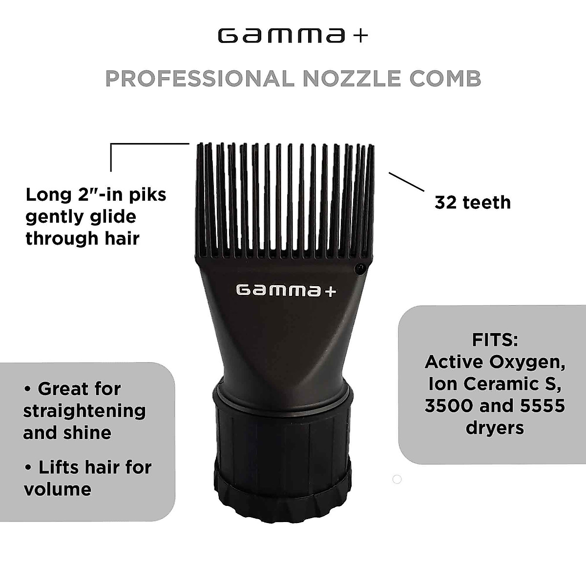 GAMMA+ Professional Hair Dryer Diffuser Attachment, Fits Only Gamma+ Dryer Models (Hot Pik)