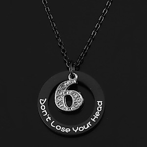 AHAETH Six The Musical Merchandise Broadway Necklace For Women Teens 6 Musical Theatre Theater Composer Broadway Necklace