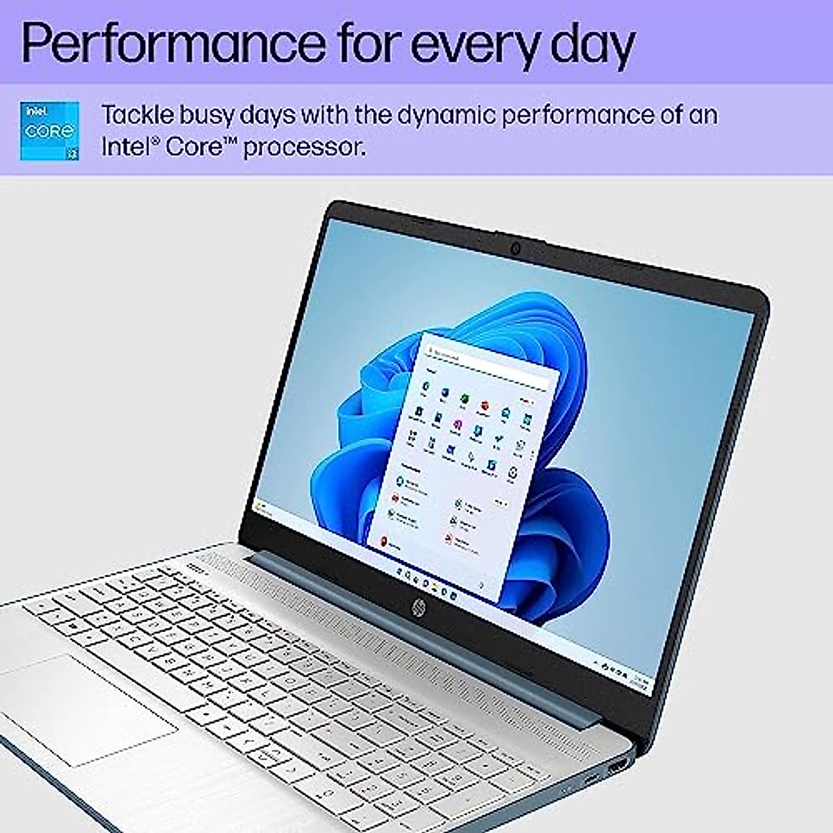 HP 15.6 Flagship HD Business Laptop Computer, Intel i3-1115G4 up to 4.1GHz (Beat i5-1035G4), 32GB RAM, 1TB NVMe SSD, Fast Charge, Numpad, Bluetooth, Wi-Fi, HDMI, Win 11, Spruce Blue, w/GM Accessory