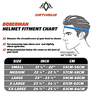 Orthrus Modular LED Full Face Motorcycle Helmet - DOT Approved, Flip-Up Dual Visor Design for Motorbikes, Street Bikes, Mopeds, Racing, Commuting - Unisex Adult