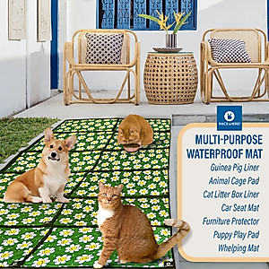 Reusable Guinea Pig Cage Liner Washable Guinea Pig Bedding | Guinea Pig Bedding Odor Control Waterproof Crate Pad | Modular Hamster Bedding 2Pcs Bedding for Guinea Pigs 13.7x25.5 Guinea Pig Pee Pad