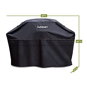 Cuisinart CGG-7400 Propane, 54 Inch, Full Size Four-Burner Gas Grill & CGC-60B Heavy-Duty Barbecue Grill Cover, 60", Black, Cover-60