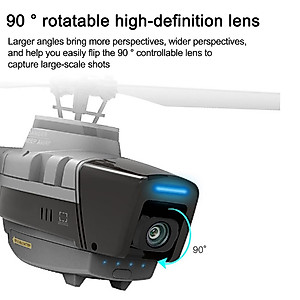 CHUO C128 Drone Model, Remote Control Helicopter for Adults, RC Helicopter Toys 2.4G 4CH Aileronless RC Airplanes Military Aircraft Helicopter Model - RTF Version