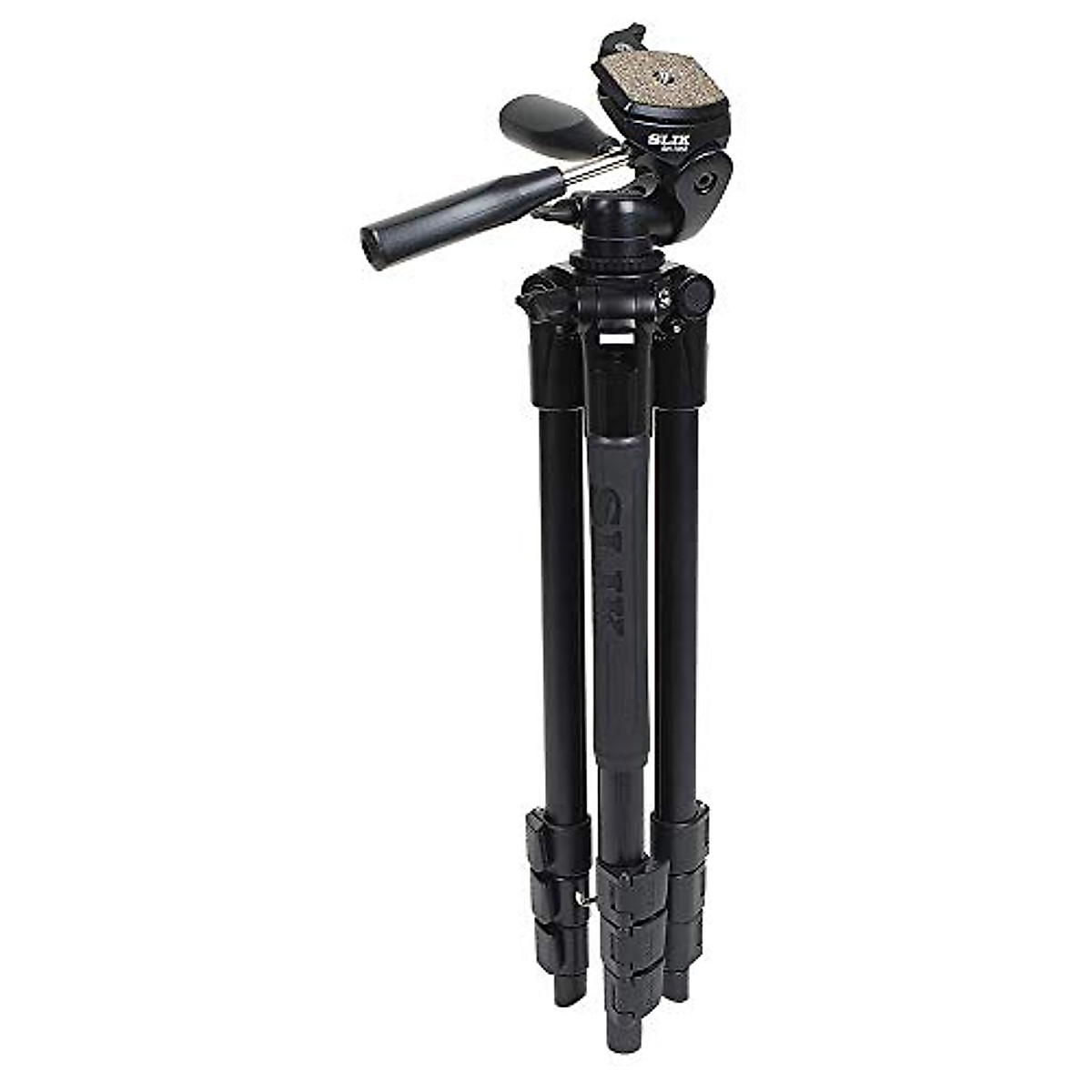 SLIK Pro AL-324DX w/SH-705E 3-Way Pan Head for Mirrorless/DSLR Sony Nikon Canon Fuji Cameras and More - Black (613-358)