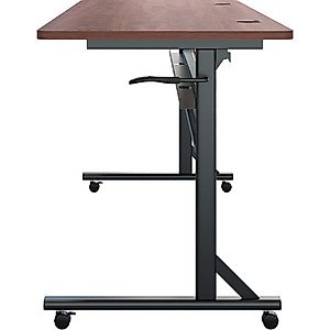 Lorell Shift 2.0 Flip Mobile Nesting Table, Cherry