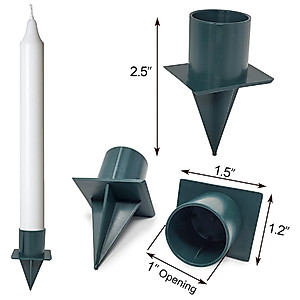 Floral Taper Candle Holder 6 Pcs by LifeStyle Channel