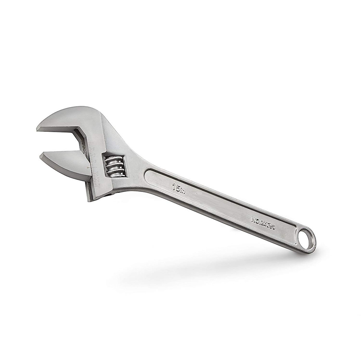 Edward Tools Adjustable Wrench (15") - Heavy Duty Drop Forged Steel - Precision Milled Jaws for Maximum Gripping Power - Rust Resistant Finish - Tempered and Heat Treated Steel - Secure Adjustable Jaw