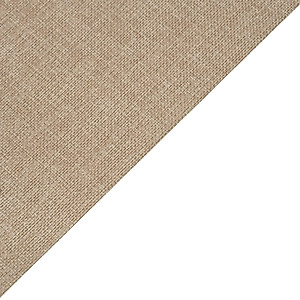 Tableclothsfactory 6" x10 Yards Natural Polyester Fine Rustic Burlap Jute Roll for Wedding Event Party Decorations DIY Arts and Crafts