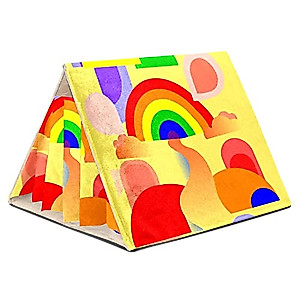 Y-DSIWX Guinea Pig Hideout Cozy Hamster House Cave for Bunny Chinchilla Hedgehog Small Animal Rainbow