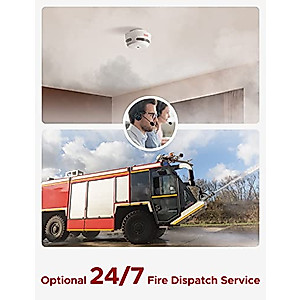 X-Sense Smart Smoke Detector Fire Alarm with Replaceable Battery, Wi-Fi Smoke Detector, App Notifications with Optional 24/7 Professional Monitoring Service, XS01-WX, 1-Pack