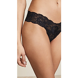 Cosabella Women's Never Say Never Cutie Low Rise Thong, Black, S-M