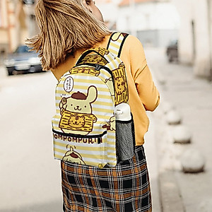 Po-mPo-mPu-rin backpack knapsack withe side pokect Oxford cloth suitable for hiking camping picnic