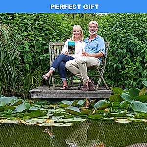 Pond Netting, 15 x 20 FT Pond Net Heavy Duty Pond Netting for Koi Ponds, Garden Pool Fine Mesh Netting Kit for Leaves, Protects Koi Fish from Birds Cats Predators, with 14 Stakes and 30 Cable Zip Ties