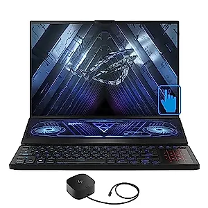 ASUS ROG Zephyrus Duo 16 Gaming & Entertainment Laptop (AMD Ryzen 7 6800H 8-Core, 32GB DDR5 4800MHz RAM, 2x1TB PCIe SSD RAID 0 (2TB), GeForce RTX 3060, 16.0" Win 10 Pro) with G5 Essential Dock