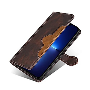 BANLEI2U Phone Cover Wallet Folio Case for Oppo REALME 7 PRO, Premium PU Leather Slim Fit Cover for REALME 7 PRO, Friendly Fit, Brown