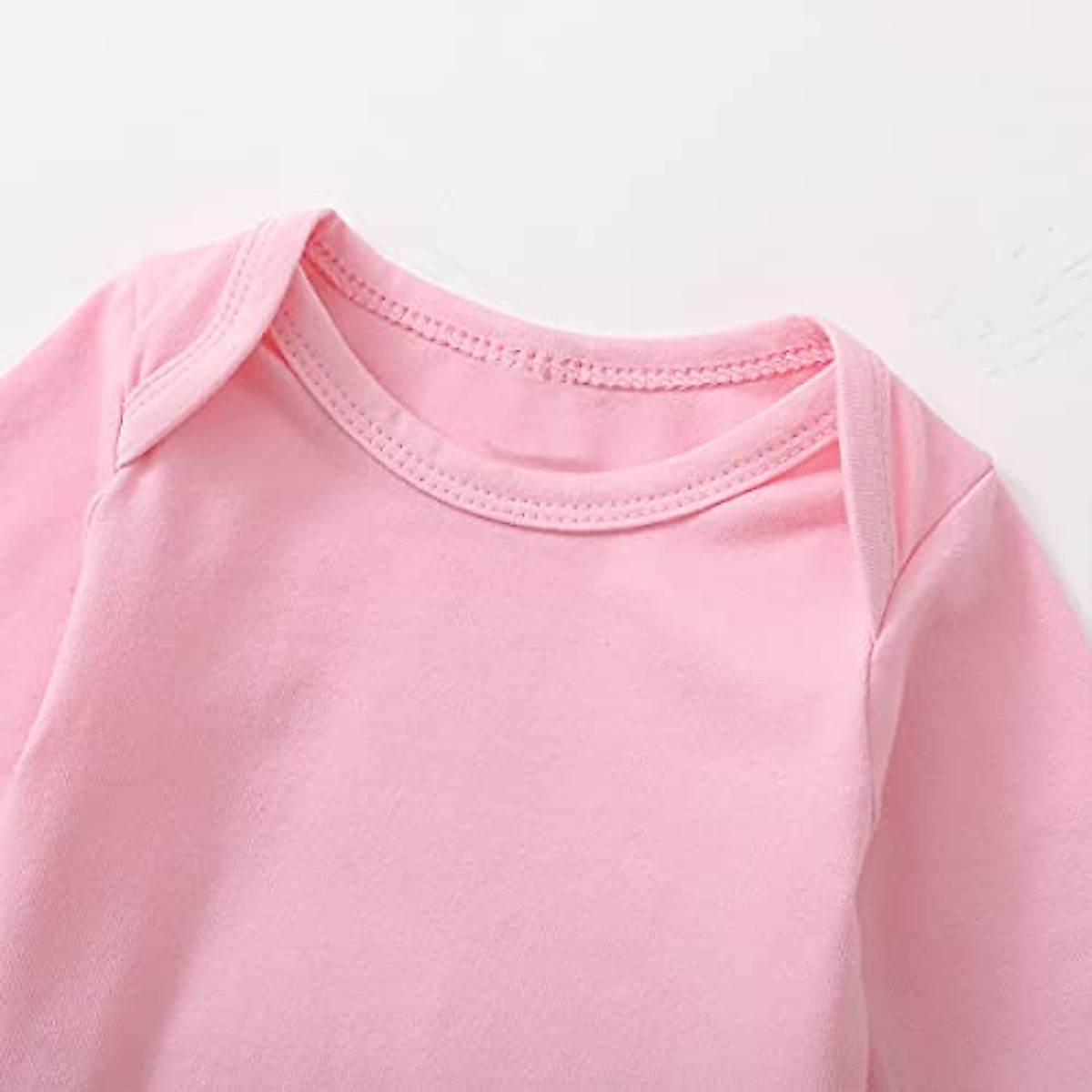 MoryGooder Newborn Girl Outfits Knotted Gown Baby Newborn Sleepers Coming Home Outfits for Baby (Light Pink,0-6 Months)