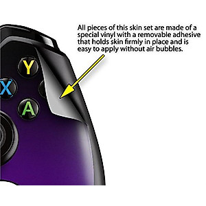 Smooth Fades Purple Black - Holiday Bundle WraptorSkinz Decal Style Vinyl Skin Wrap compatible with XBOX One Original Console, Kinect and 2 Controllers (GAMING SYSTEM NOT INCLUDED)