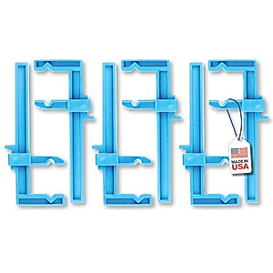 Excel Blades 3 Inch Plastic Bar Adjustable Clamps for Diorama, Made in the USA, Modeling Clamps, Hobby Tools for Model Building, Miniature Plastic Clamp, Made in USA, 6 Pack