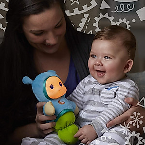 Playskool Blue Glo Worm Stuffed Lullaby Toy for Babies with Soothing Melodies