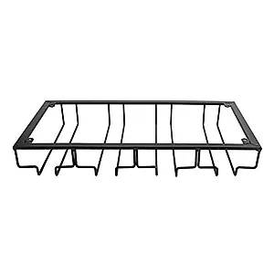 Talany Wine Glass Holder, Stemware Rack Organizer Wine Glasses Hanger for Modern Decor for Bar for Kitchen(Black)