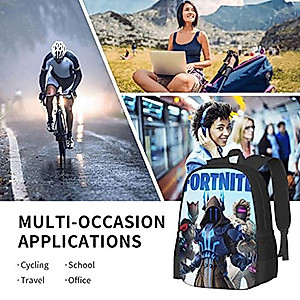 ohlcgin Fortnite Backpack Anime Game Backpack For Boys Unisex Cartoon Backpack For Teenagers Boys Backpack Girls Backpack Casual Daypack Travel Backpack Teen Bookbags Durable Backpacks 17 Inch