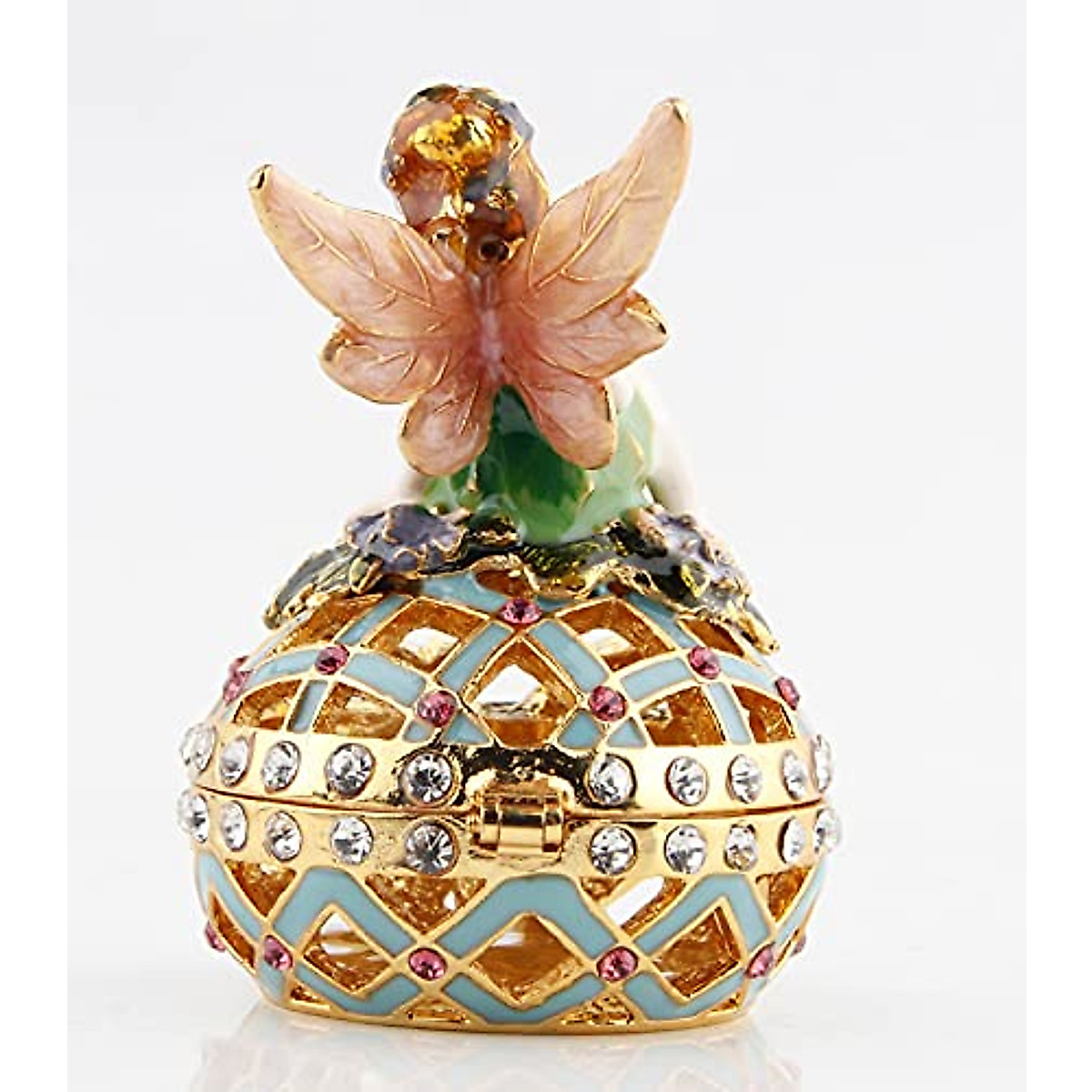 SEVENBEES Angel Figurines Collectibles Angel Gifts for Women Girls Jewelry Box Trinket Boxes Hinged Ring Holder