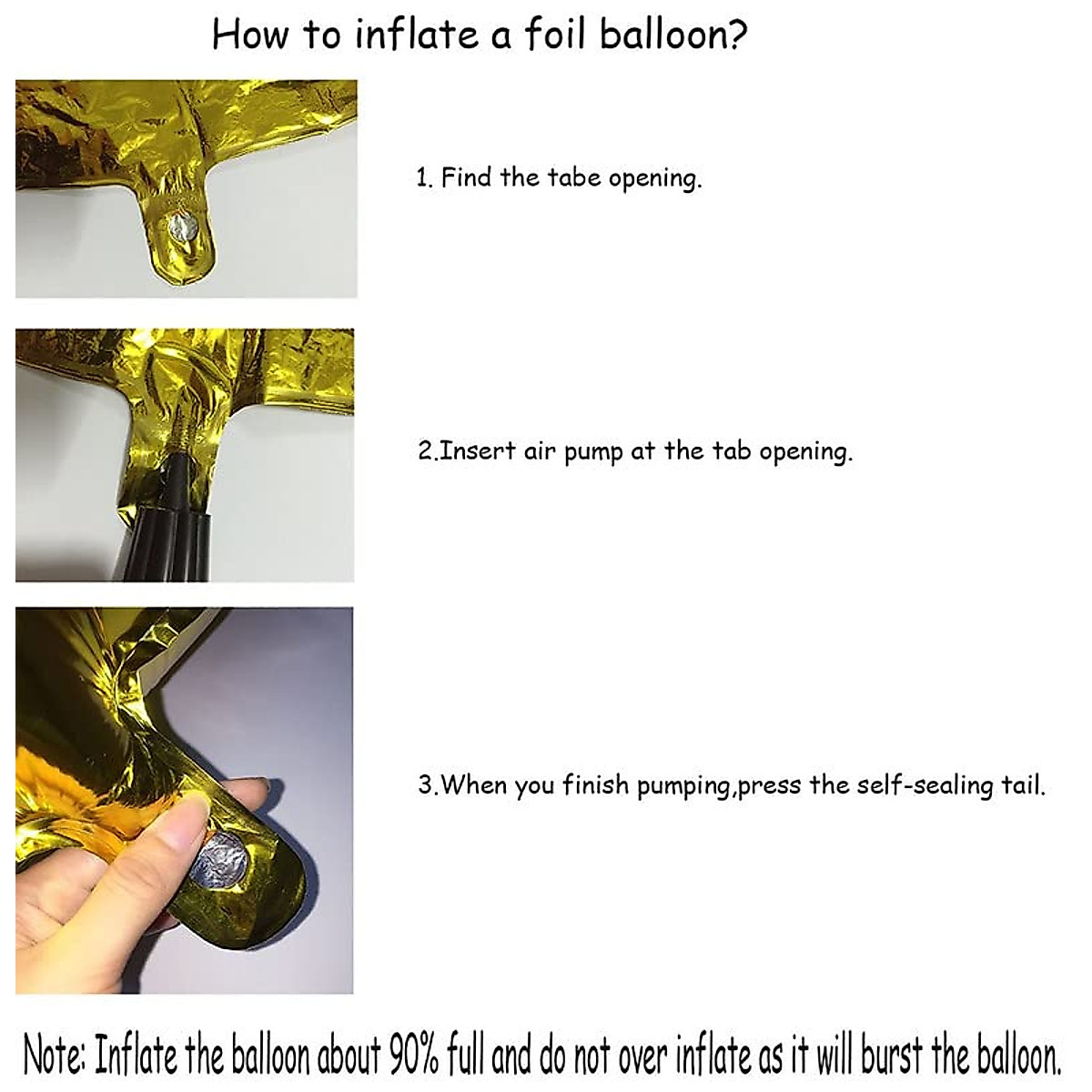 GOER 42 Inch Gold 40 Number Balloons,Jumbo Foil Helium Balloons for 40th Birthday Party Decorations and 40th Anniversary Event