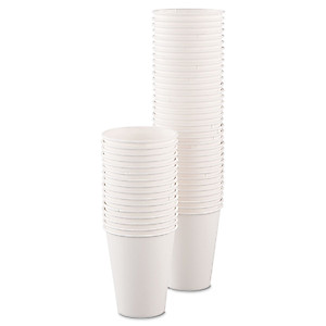 Solo 378W-2050 8 oz White SSP Paper Hot Cup (Case of 1000)