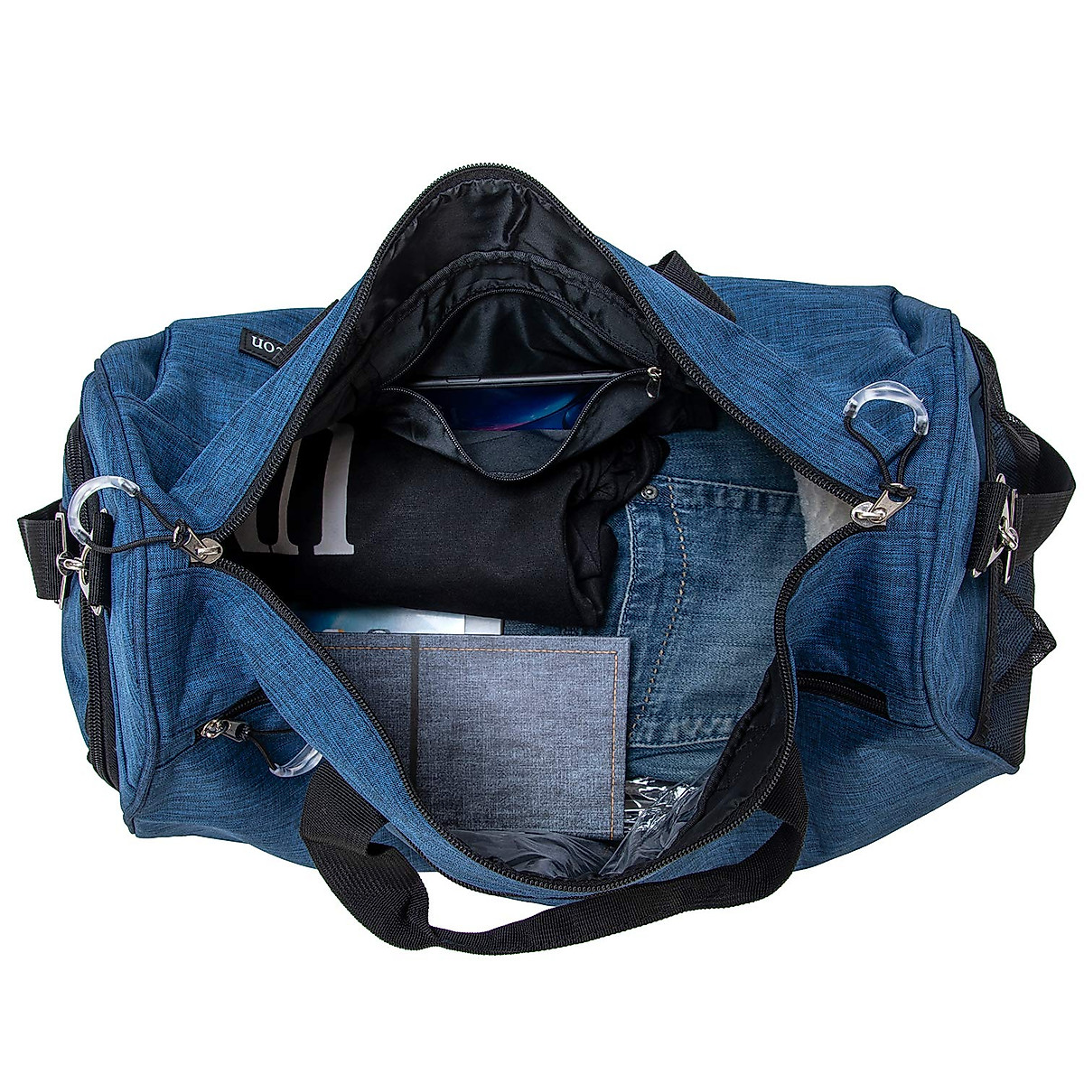 Kuston Sports Gym Bag with Shoes Compartment Travel Duffel Bag for Men and Women