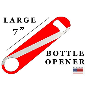 Diver Down Flag Speed Bottle Opener Heavy Duty Gift Scuba Diving