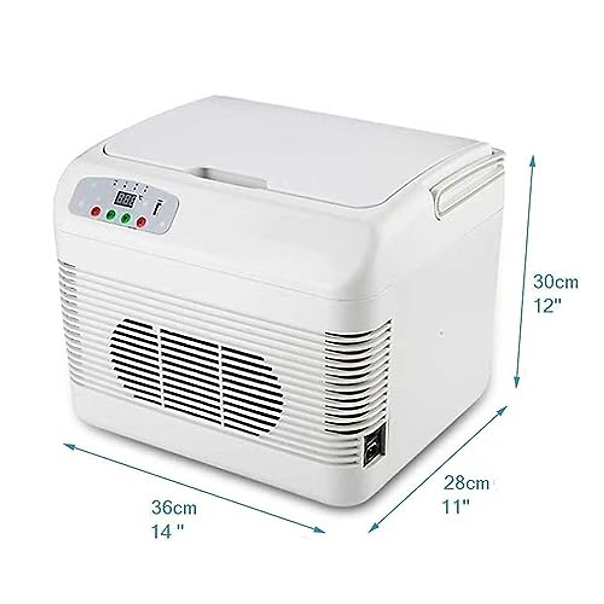 SiMbae Portable Refrigerator 12L, Mini Fridge Cooler, for Freezer Drug Insulin Vaccine Storage, Refrigeration Medicine Incubator, Car Home Travel Camping Picnic,White