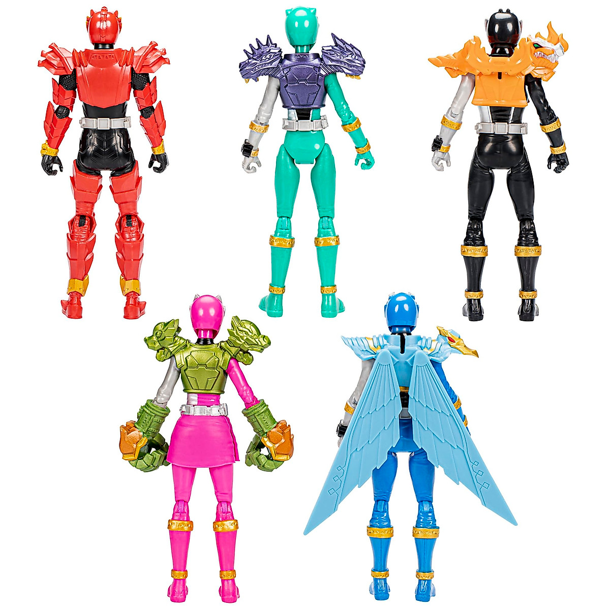 Power Rangers Dino Fury Team Up Pack, 6-Inch Action Figures, Toys for 4 Year Old Boys and Girls, Action Figure Set, Superhero Toys (Amazon Exclusive)