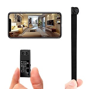 Hidden Spy Camera,1080P WiFi ,Mini, Portable Wireless Security Cameras Video Recorder IP Cameras Nanny Cam with DIY Interchangable Lens/Motion Detection for Indoor Outdoor Monitoring