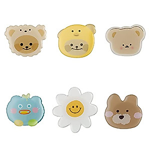 Phone Grip Handle Finger Clip Holder Grip Bracket Support Cute Cartoon Lovely Bear Design Kawaii Anime Animal Smartphone Expandable Adjustable Stand