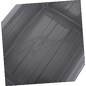 BUGUUYO Plastic Organizer Box Car Storage Box White Plastic Storage Bins Utility Tote Bus Tub Restaurants Plastic Tub Restaurant Bus Tub Storage Basket Sink Wash Basin Household Grey Pan