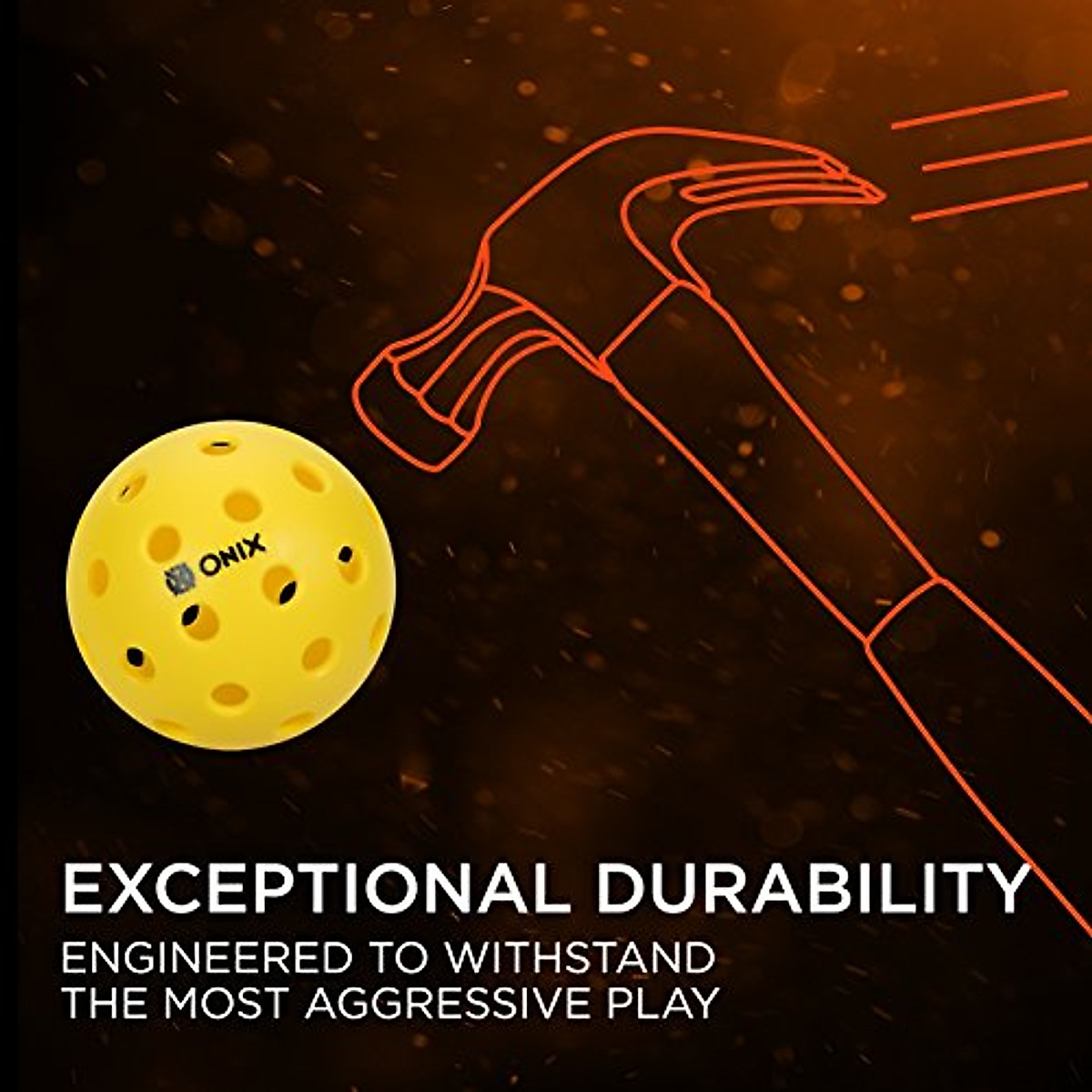 Onix Pure 2 Outdoor Pickleball Balls 3-Pack and 6-Pack Available - USAPA Approved - Optimized for Pickleball