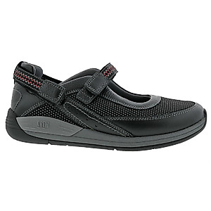 Drew Triumph Womens Hook and Loop Comfort Shoe, Black Combo,10.5 XXW (XW 4E)