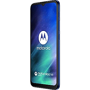 Motorola One Fusion (128GB, 4GB) 6.5", 48MP Quad Camera, 5000mAh Battery, Dual SIM GSM Unlocked Global 4G LTE (T-Mobile, AT&T, Metro) International Model XT2073 (Ocean Blue)