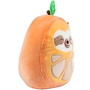 Squishmallows Original 8-Inch Simon The Orange Sloth - Official Jazwares Plush - Collectible Soft & Squishy Sloth Stuffed Animal Toy - Add to Your Squad - Gift for Kids, Girls & Boys