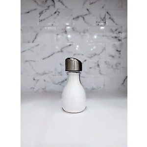 J&M DESIGN Sugar Dispenser With Pour Spout For Coffee Bar Accessories, Tea & Baking Essentials w/Stainless Steel Lid - 9.5oz Clear Acrylic Jar Spoon Pourer Shaker Container