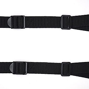 VVS Mens Shirt Stays Durable Elastic with Non-Slip Locking Clamps Adjustable Military Shirts Holder, Black, One Size (2)