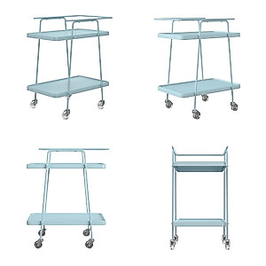 Cosco 2 Tier Serving Cart, Blue