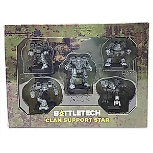 Catalyst Game Labs BattleTech Mini Force Pack: Clan Support Star Grey