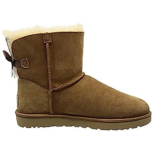 UGG Women's Mini Bailey Bow Ii Boot, Chestnut, 08