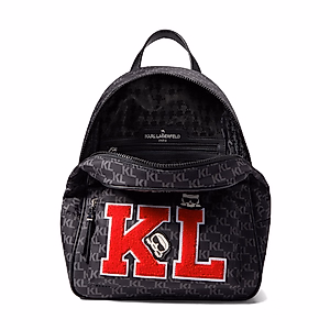 Karl Lagerfeld Paris Khloe Backpack Black Logo Combo One Size