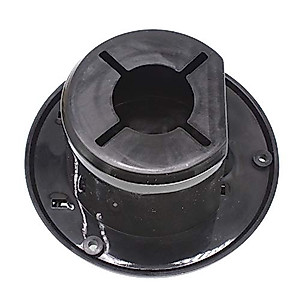 X-Haibei RV Trailer Camper Electric Power Cord Cable Hatch Round Fits 2-3/4 inches Dia. Hole Flip Up Cover (Black)