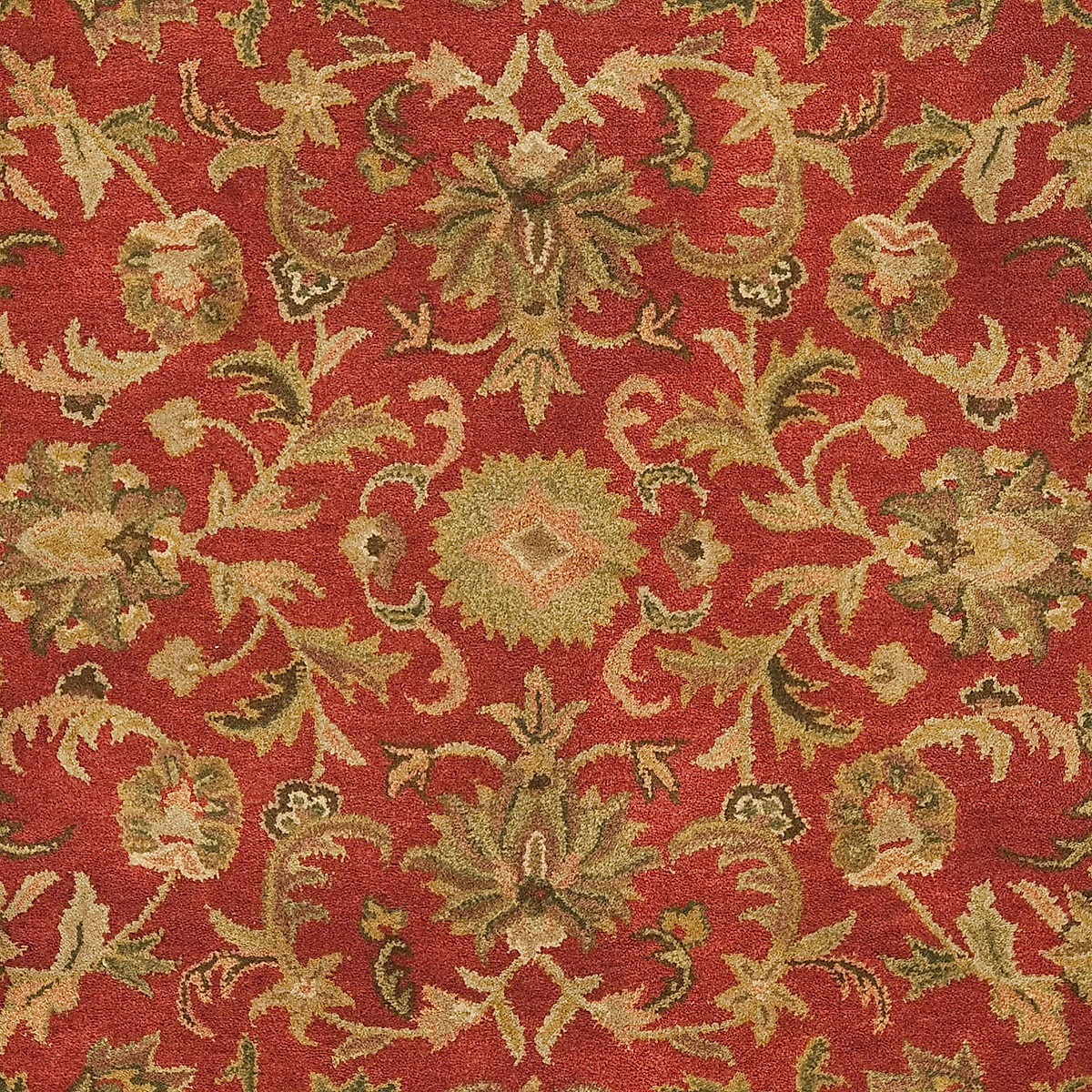 SAFAVIEH Antiquity Collection 5' x 8' Red / Red AT52E Handmade Traditional Oriental Premium Wool Area Rug