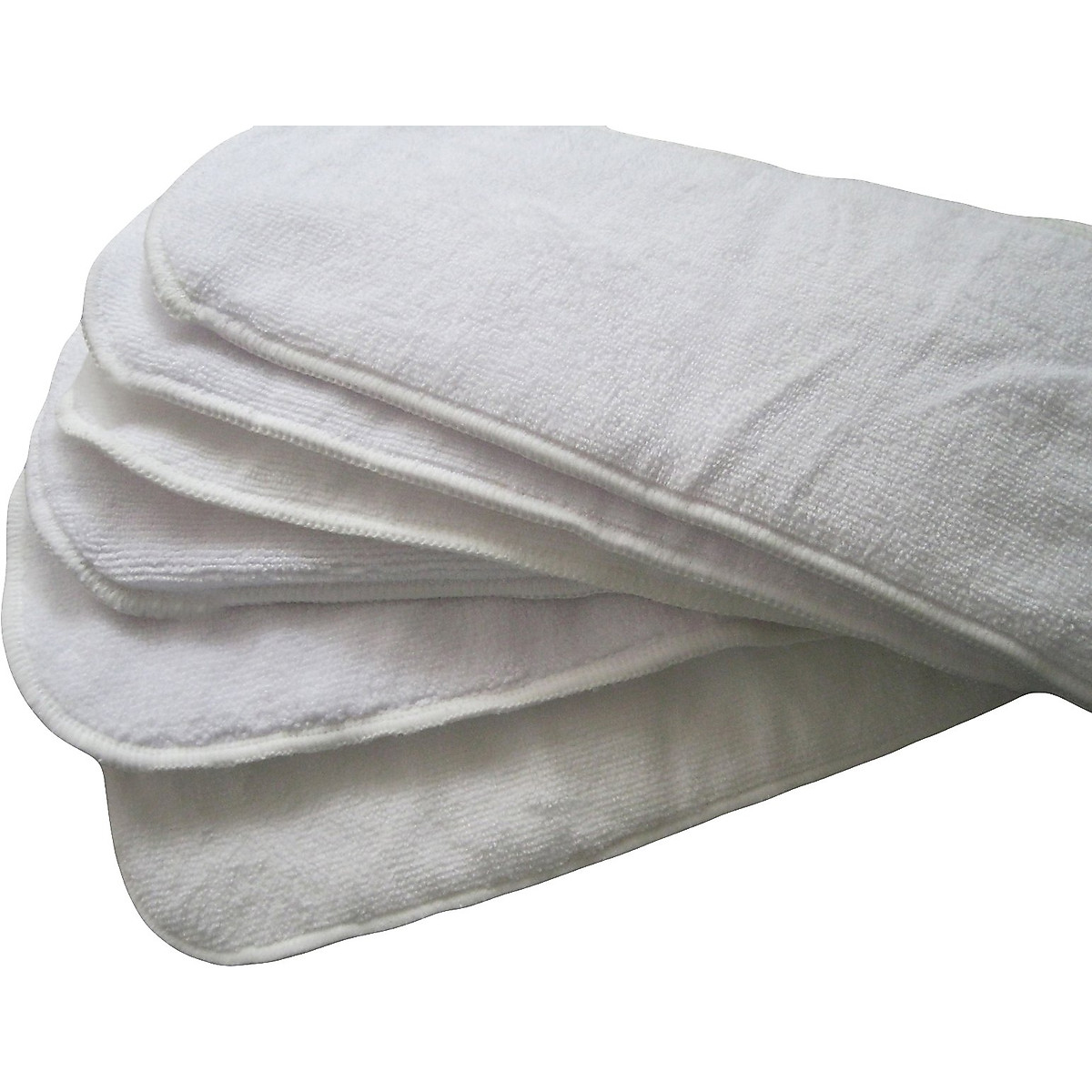 See Diapers 6 Pack 100% Microfiber Inserts for Baby Cloth Diapers Reusable 4 Layers