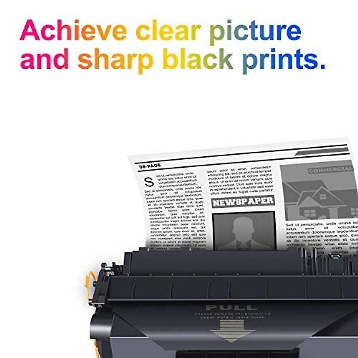 Uniwork Compatible Toner Cartridge Replacement for HP 80A CF280A 80X CF280X 05A CE505A for Laserjet Pro 400 M401A M401D M401N M401DN M401DNE M401DW, MFP M425DN Printer Tray (4 Black)